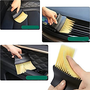 Auto Interior Dust Brush, Car Cleaning Brushes Duster, Soft Bristles Detailing Brush Dusting Tool for Automotive Dashboard Interior, Exterior, Skylight, Leather