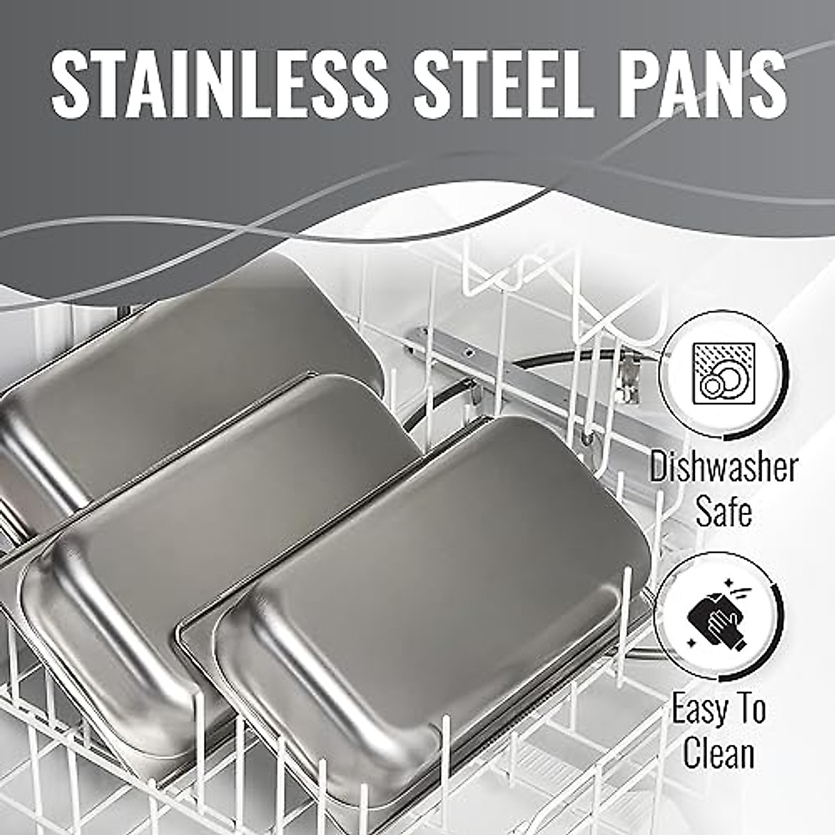 Alpha Living 3x2.5 QT Food Warmers for Parties Buffet Servers and Warmers – Premium Catering Supplies Buffet Display – Stainless Steel Electric Food Warmers with Temperature Control