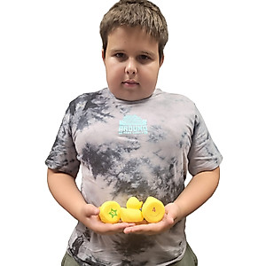 Yellow Rubber 2.5" Ducky Matching Game (20 Pack) 1 to 10 Numbers. Soft Rubber Duckies. (10 starred & 10 unstarred) Memory Game for Kids. Fun Educational Learning Toy Preshcoolers Develops Memory