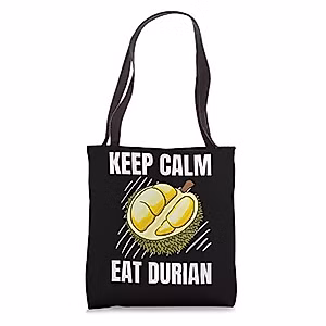 Keep Calm Eat Durian Vintage Grunge Durian Lover Tote Bag