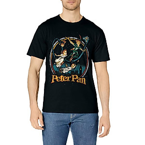 Disney Peter Pan Group London Flying Vintage Faded Graphic T-Shirt