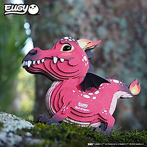 Eugy Red Dragon 3D Puzzle, 24 Piece Eco-Friendly Educational Toy Puzzles for Boys, Girls & Kids Ages 6+