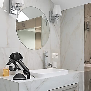 AOKEMAi Hair Dryer Holder for Dyson Supersonic, Hair Dryer Accessories Stand, Bathroom Hair Blow Dryer Rack Organizer Compatible with Dyson Supersonic Hair Dryers, Black