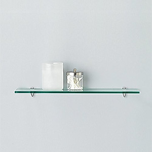 Fab Glass and Mirror S-12x21RECCHBR Rectangle Glass Shelf, 12" X 21", Clear