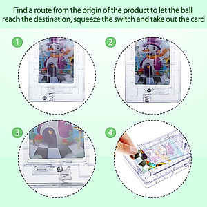 Civaner 10 Pieces Gift Card Puzzle Box Money Maze Gift Holder Plastic Puzzle Card Holder Intellectual Pinball Machine Game Fun Birthday Christmas Party Favors for Teens Adults(Clear)