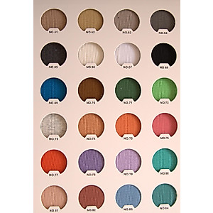 TinaKim Ribbing Fabric for Cuffs, Jacket Hoodies Waistbands Neckline Material, for Sweatshirts Costume Sewing (Black 68, 43x8in)