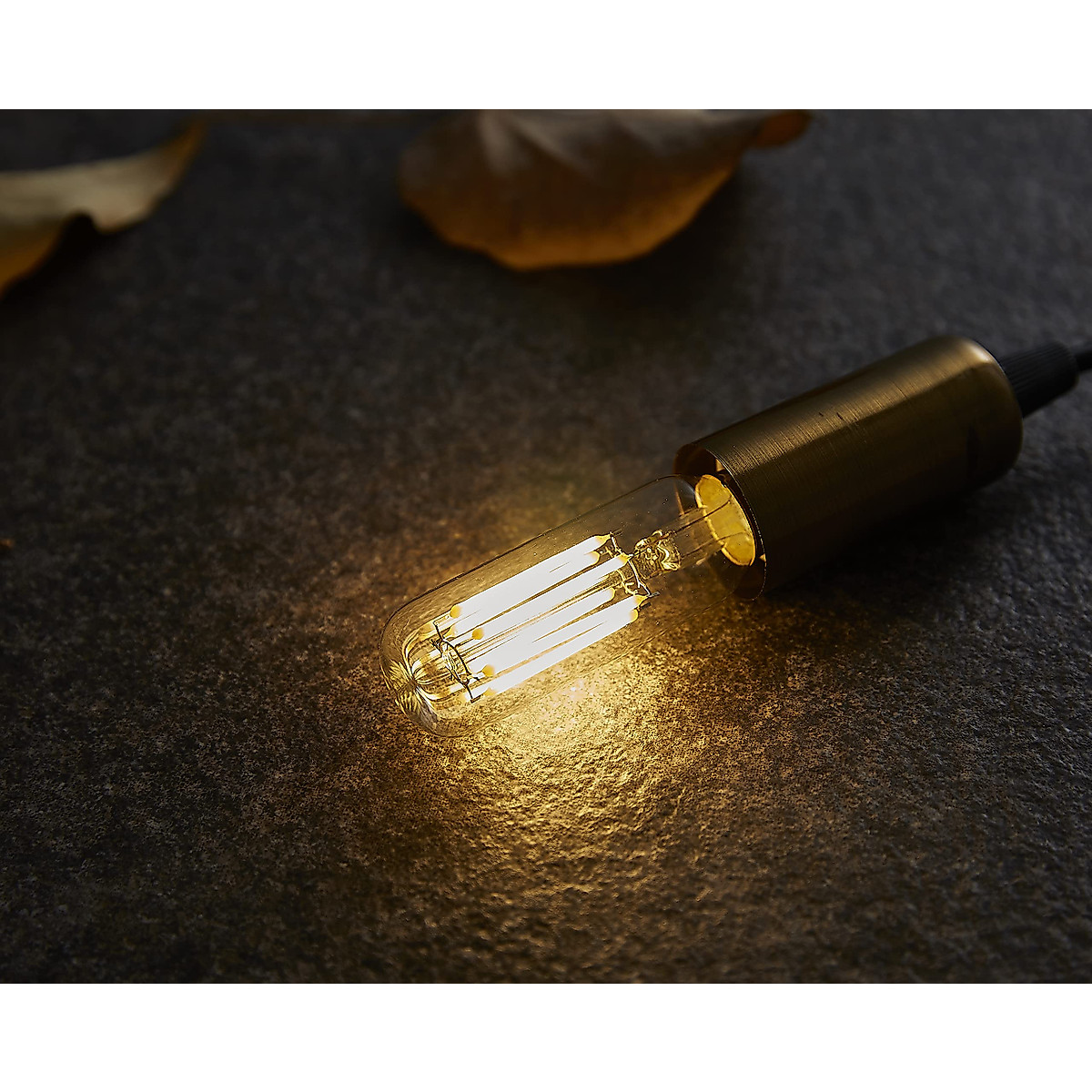 YFXRLIGHT Dimmable T6 Vintage LED Light Bulbs Warm White 2700K,6W Equal 60 watt Light Bulb, E12 Base Candelabra Bulb for Chandeliers,Pendant,Wall scones 6Pack