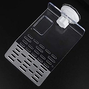 Turtle Basking Platform, Turtle Tank Platform Aquarium Animal Transparent Sink Wharf, Reptile Habitat, Climbing Shelf Turtle Tank Dock Floating Decor with Sucker Cap Medium
