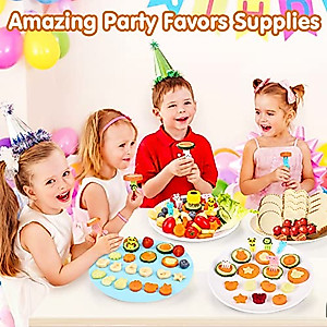 Updated Fruit Cutter Shapes Vegetable Cutters for Kids 19 PCS HINZER Mini Cookie Cutters Set with Food Picks for Kids School Lunch Bento Box Accessories DIY Kitchen Baking Pastry Cookie Stamps Mold