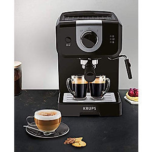 KRUPS XP3208 15-BAR Pump Espresso and Cappuccino Coffee Maker, 1.5-Liter, Black