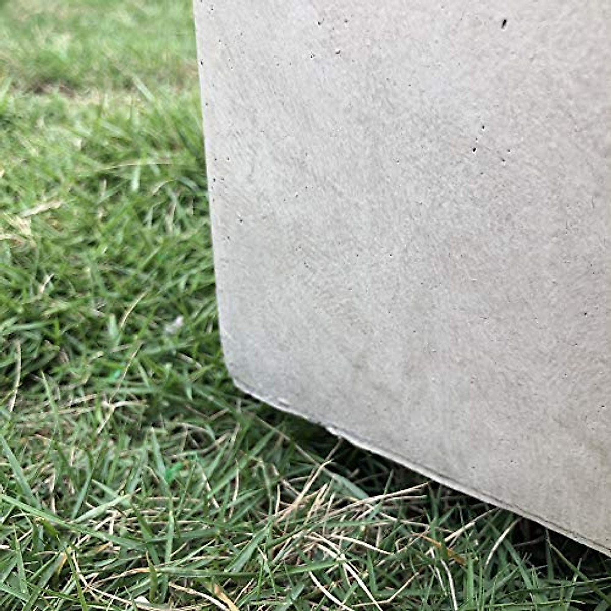 Kante 31.1" L Long Rectangular Concrete Planter, Large Outdoor Indoor Garden Pots with Drainage Hole and Rubber Plug, Weathered Concrete