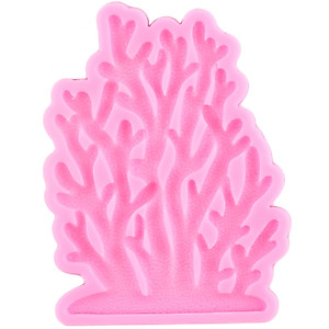 ZiXiang Sea Coral Silicone Molds Seaweed Fondant Mold for Chocolate Candy Cake Decoration Cupcake Topper Polymer Clay Gum Paste Set of 4