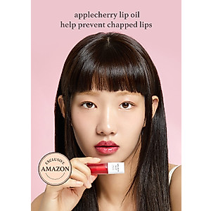 Nooni Korean Lip Oil - Appletea, 0.12 Fl Oz + Korean Lip Oil - Applecherry, 0.12 Fl Oz + Korean Lip Oil - Appleplum, 0.12 Fl Oz Bundle
