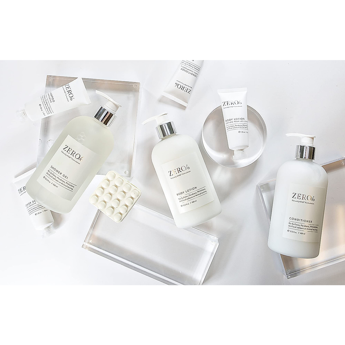 Gilchrist & Soames Zero% Unisex Shower Gel and Body Wash - 15.5oz - Light and fresh, Gently Cleansing, Zero Parabens, Sulfates, and Phthalates