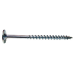FastCap PowerHead Wood Screws with Large Flat Head - Self-Tapping Point - 1.5", T20 Torx Drive, Zinc Finish, 50-Pack - 80793