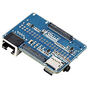 Nano Base Board (B) for Compute Module 4 Lite/eMMC,with Raspberry Pi 40PIN GPIO Header,Gigabit Ethernet RJ45,MIPI CSI-2 Port Connector 3.5mm Jack Audio