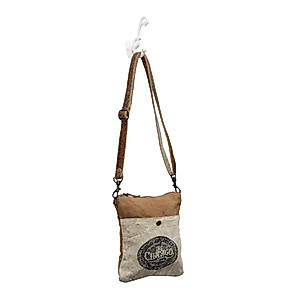 Myra Bag The Chicago Upcycled Canvas Crossbody Bag S-0888