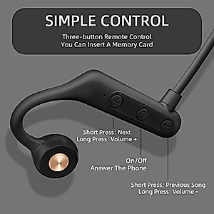 FENGCHUANG K79 Bone Conduction Earphones, 5.0 Wireless Bluetooth Headphones, IPX5 Waterproof Headest with Microphone, Wireless Headset Sport Earbuds for Gym Running