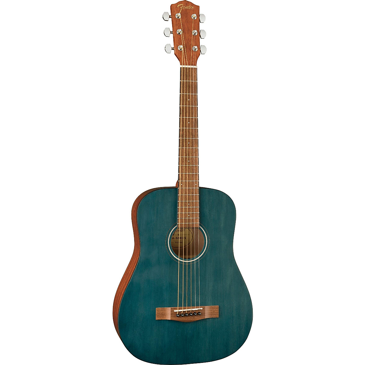 Fender FA-15 3/4-Scale Kids Steel String Acoustic Guitar - Blue Learn-to-Play Bundle with Gig Bag, Strap, Picks, Fender Play Online Lessons, and Austin Bazaar Instructional DVD