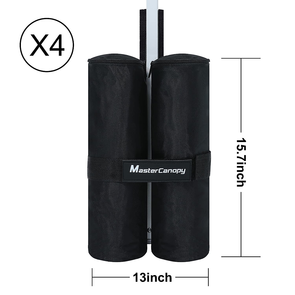 MASTERCANOPY Heavy Duty Weight Sandbags for Pop Up Canopy Tents (Black)
