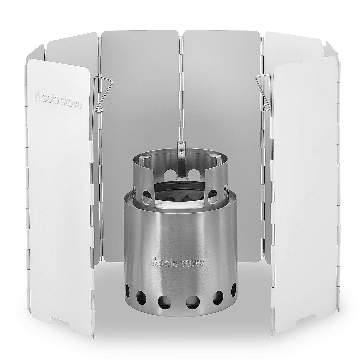 Solo Stove Solo Aluminum Windscreen: for Use and Other Backpacking Stoves, Camping Stoves, Butane Stoves, Alcohol Stoves