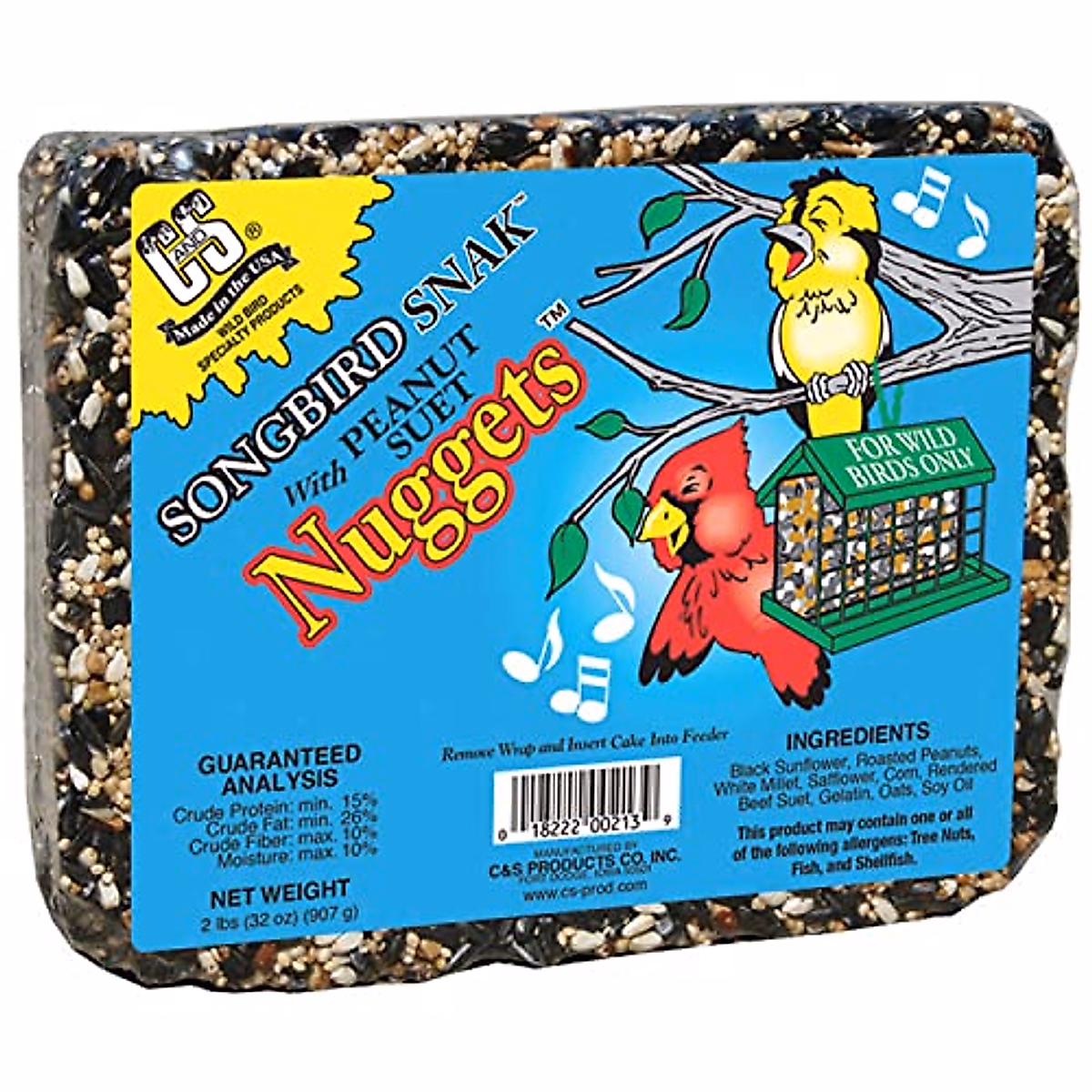 C&S Wild Bird Songbird Snak, 2lbs (Pack of 6)