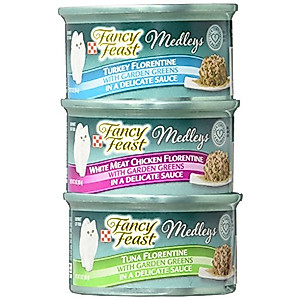 Purina Fancy Feast Elegant Medley's Florentine Collection Gourmet Cat Food - 12 CT