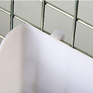 [2 Pack] Seneme Bird Water Dispenser for Cage, Bird Food Feeder for Cage, Bird Food Bowl Cups, Bird Waterer Food Feeder, Birds Dispenser Feeder, Hanging Food Feeder for Cage with 1 Feeder Accessories