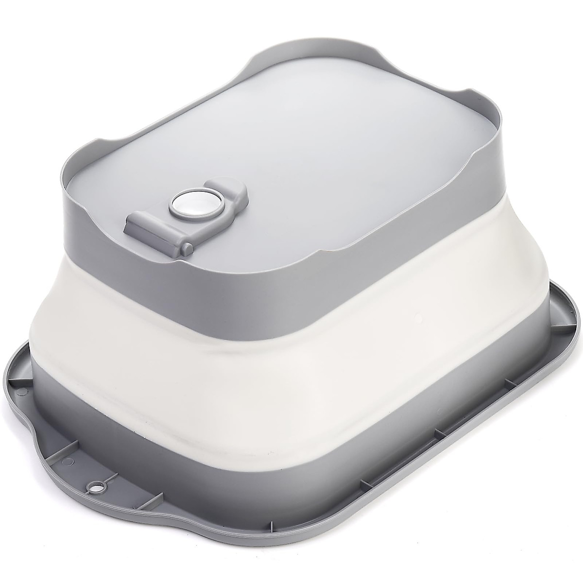 Nicunom 2 Pack Collapsible Wash Basin with Drain Plug, 9L Large Collapsible Dish Tub Portable Sink Dish Basin Foldable Dishpan Space Saving for Kitchen, RV, Camping Dish Washing Tub