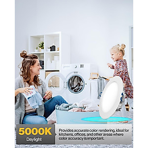 Sunco Lighting 12 Pack 6 Inch Ultra Thin LED Recessed Ceiling Lights Slim, 5000K Daylight, 14W, Damp Rated, Dimmable Canless Integrated Junction Box, ETL Energy Star