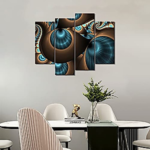 Abstract Blue Brown Like Several Holes Wall Art Painting The Picture Print On Canvas Abstract Pictures for Home Decor Decoration Gift