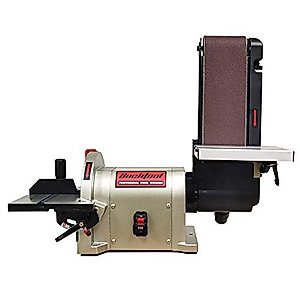 BUCKTOOL Direct Drive Bench Belt Sander, 4x36 in Belt and 8 in Disc Sander, 3/4HP Belt Sander for Woodworking, 5.0A Benchtop Belt Sander