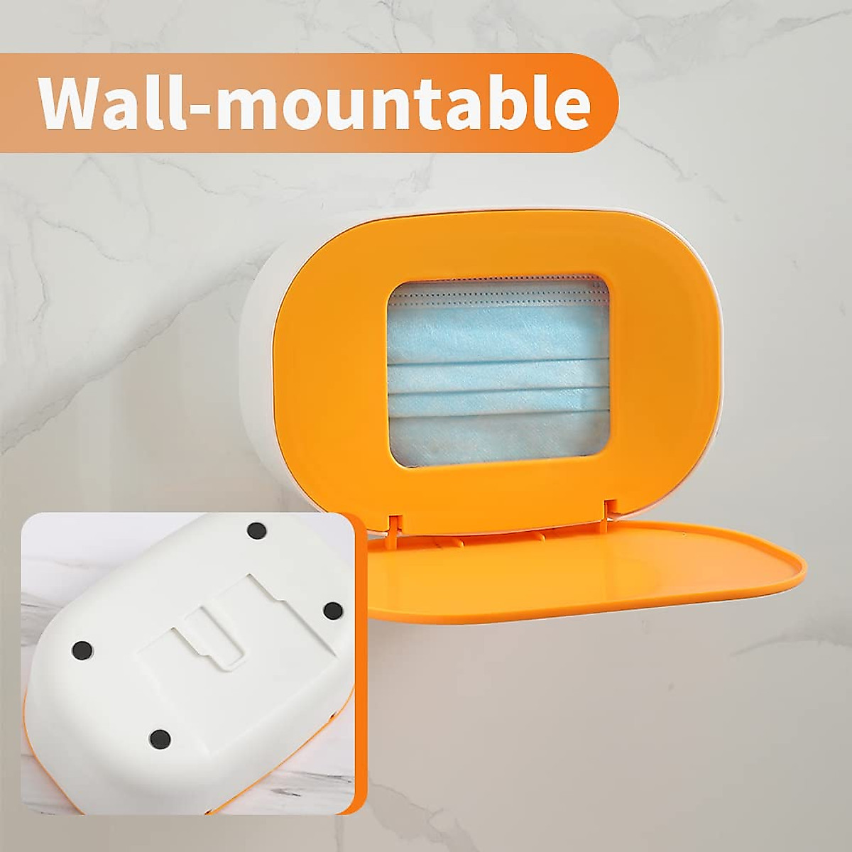 INSHA Mask Dispenser Masks Storage Box Hygiene Station with Cover,Mask Organizeror Gloves, Baby Diaper, Wet Wipes, Panty Liners,for Office and Home Car