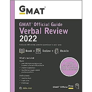 GMAT Official Guide Verbal Review 2022: Book + Online Question Bank