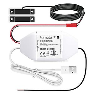 Lomota Smart WiFi Garage Door Opener Remote, Tuya Smart Life APP Control, Work with Alexa and Google Assistant, No Hub Needed