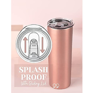 Onebttl Daughter in Law Gifts, Gifts for Daughter-in-Law on Christmas, Mother's Day, 20oz Stainless Steel Skinny Tumbler with Lid Straw - Best Daughter-in-law Ever