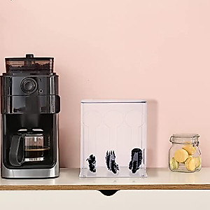 Acrylic Utensil Dispenser Clear Cutlery Organizer 3 Compartment Utensil Holder for Party Knife Spoon and Fork Holder Plastic Silverware Holder for Kitchen Countertop Flatware Restaurant Storage Caddy