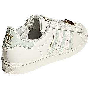 Adidas Woman's Superstar W, Cloud White/Linen Green, 9 M