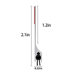 USUKUE Metal Door Draft Stopper Bottom Mice Seal Strip Noise Blocker, Aluminium Mouse Sweep 2" W x 36" L, Silver