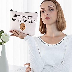 G2TUP Criminal Inspired Gift What You Got for Me Babygirl TV Series Cosmetic Clutch Storage Bags Morgan Fans Gift (What You Got for Me)