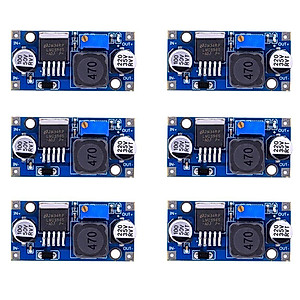 DAOKI 6Pcs Step-Down Power Supply Module LM2596 LM2596S Buck Converter DC to DC 3.0-40V to 1.5-35V High Efficiency Voltage Regulator Module