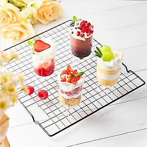 Kucoele 40 Pack 3 OZ Mini Dessert Cups with Spoons, Reusable Plastic Wine Cups Small Clear Party Serving Cups for Parfait Appetizer Pudding MousseTasting
