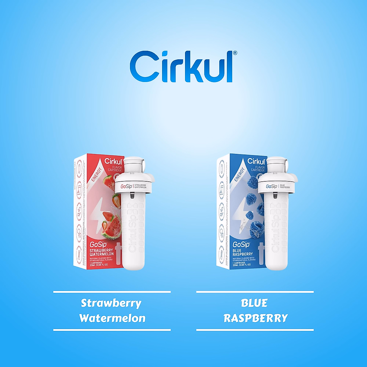 FHS Retail Hydrate Flavor Cartridges Energy Drink Mix - Refreshing Hydration - Mixed Flavor Pack of 6 Random Cartridges.