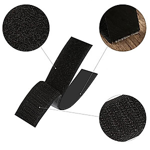 JCBIZ 20pcs Sofa Cushion Sheet Sticker Pads 100x30mm Rectangular Black Sofa Cushion pad with Adhesive Hook Strips for Sofa, Chair, Double Seat, Bench or Other Cushion