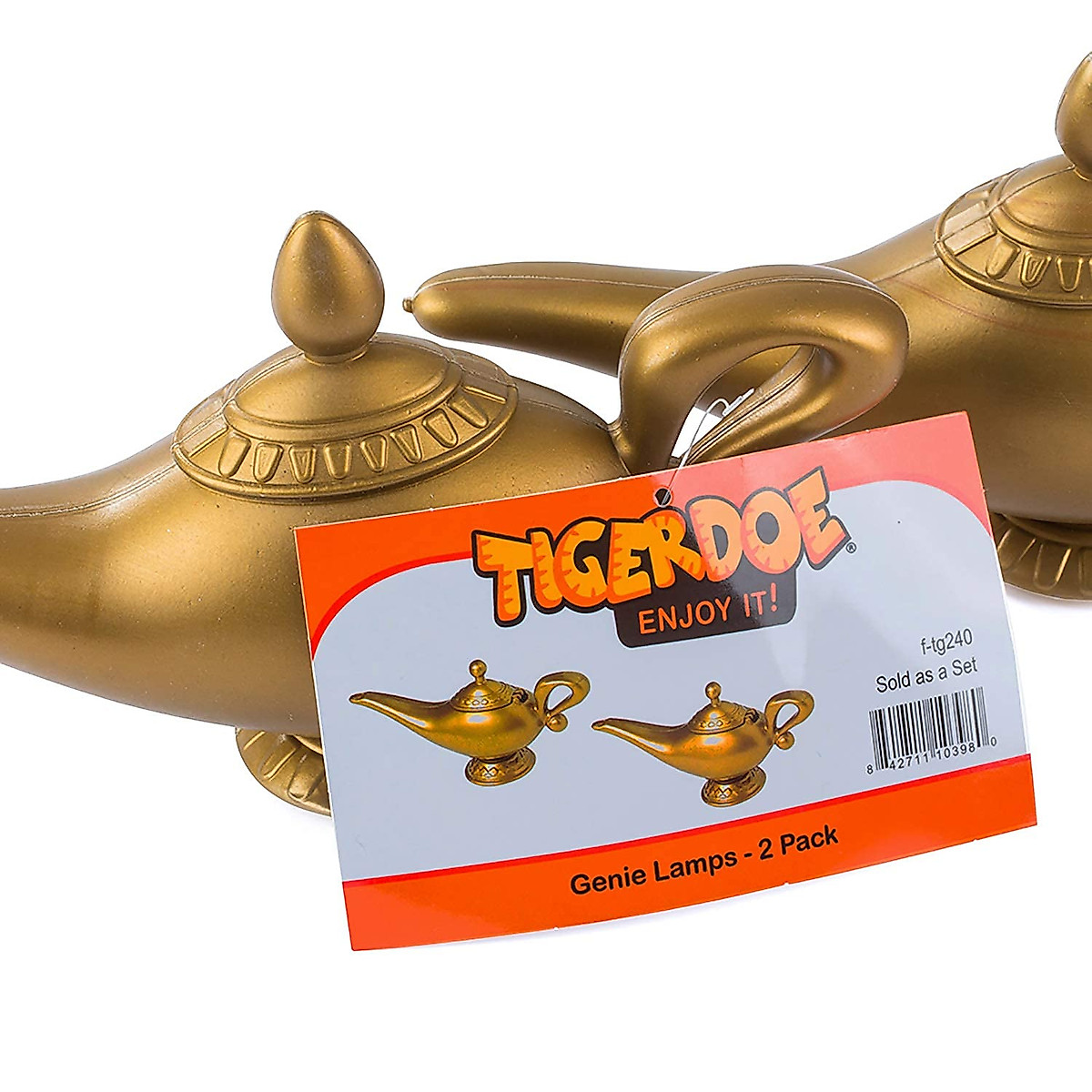 Tigerdoe Genie Lamp - 2 Pack - Magic Lamp - Genie Costume Accessories - Genie Lamp Prop