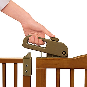 Richell One-Touch Gate II Wide, Wide Dog gate with Wooden Door, from 32.1-62.8" Wide & 30.5" H