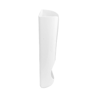 Spectrum Diversified, White Plastic Bag Holder, Wall Mount or Adhesive, Standard