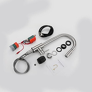 Kitchen Sink Faucet for Bar Farmhouse Commercial, Smart Touch Kitchen Faucets, Pull Out Sensor Touch Kitchen Faucet, Single Handle Dual Outlet Water Modes Mixer Faucet (Color : Gold with Sensor)