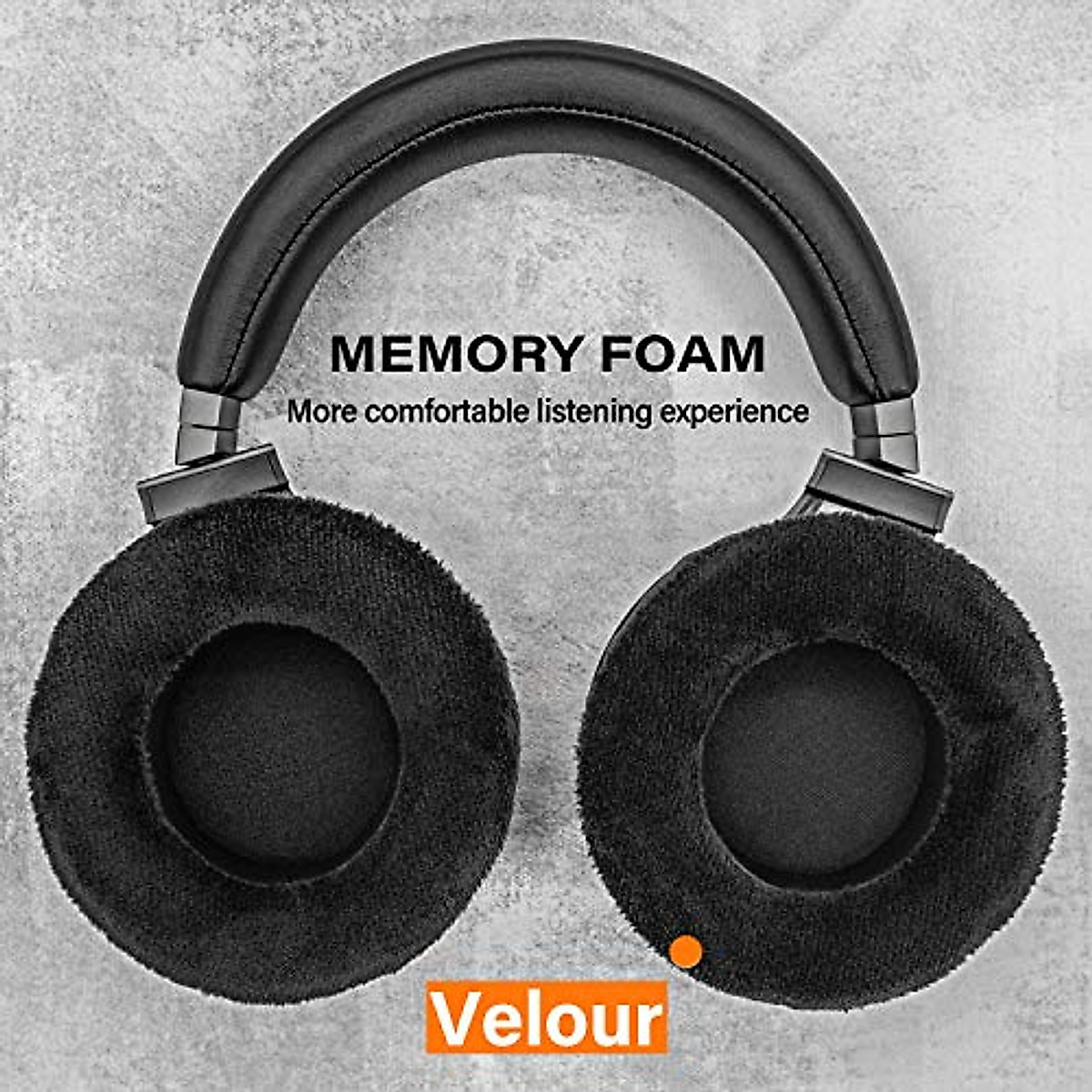 Earpads Compatible with Virtuoso RGB Wireless SE Gaming Headset - Memory Foam Earcups - Velour Ear Cushions I Black
