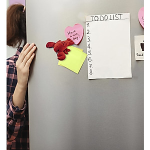 COTA Global Lobster Plush Refrigerator Magnet - Fluffy Red Lobster Stuffed Plush Magnet, Cute Ocean Life Magnet for Kitchen Fridge & Locker, Home Decor & Office Decorative Novelty Accessory - 4 Inch